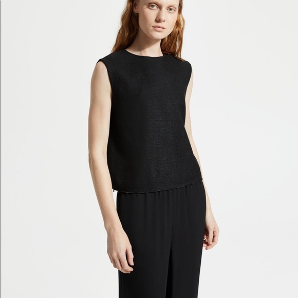 Theory | Tops | Theory Cropped Sleeveless Wide Top | Poshmark